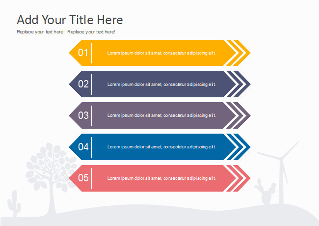 Free Double Direction List Presentation Templates