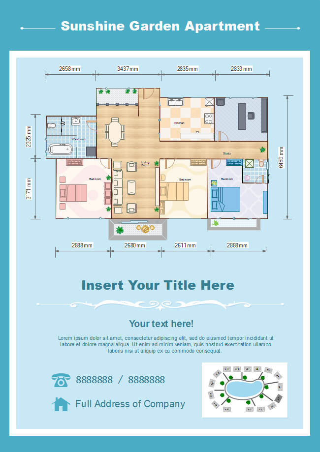 Free Floor Plan Real Estate Flyer Templates