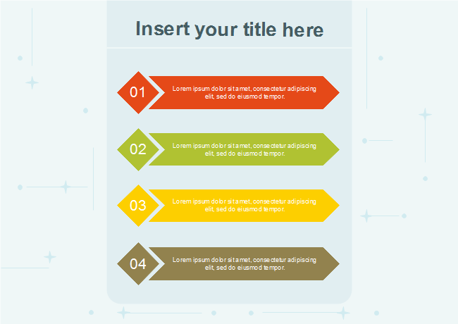 Free Four Arrow List Presentation Templates